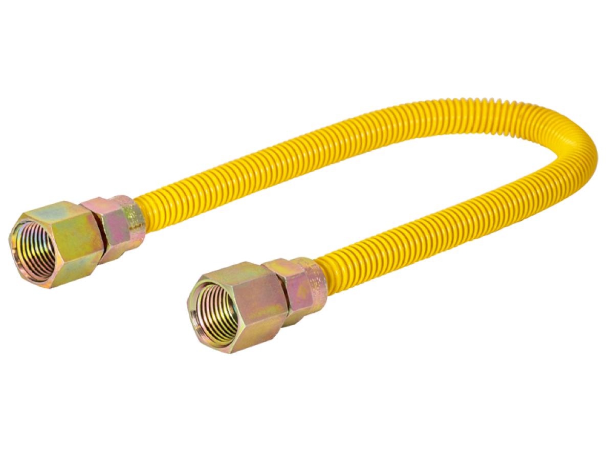 3/8 in. OD Epoxy-Coated Gas Connector - FIP x FIP | Eastman