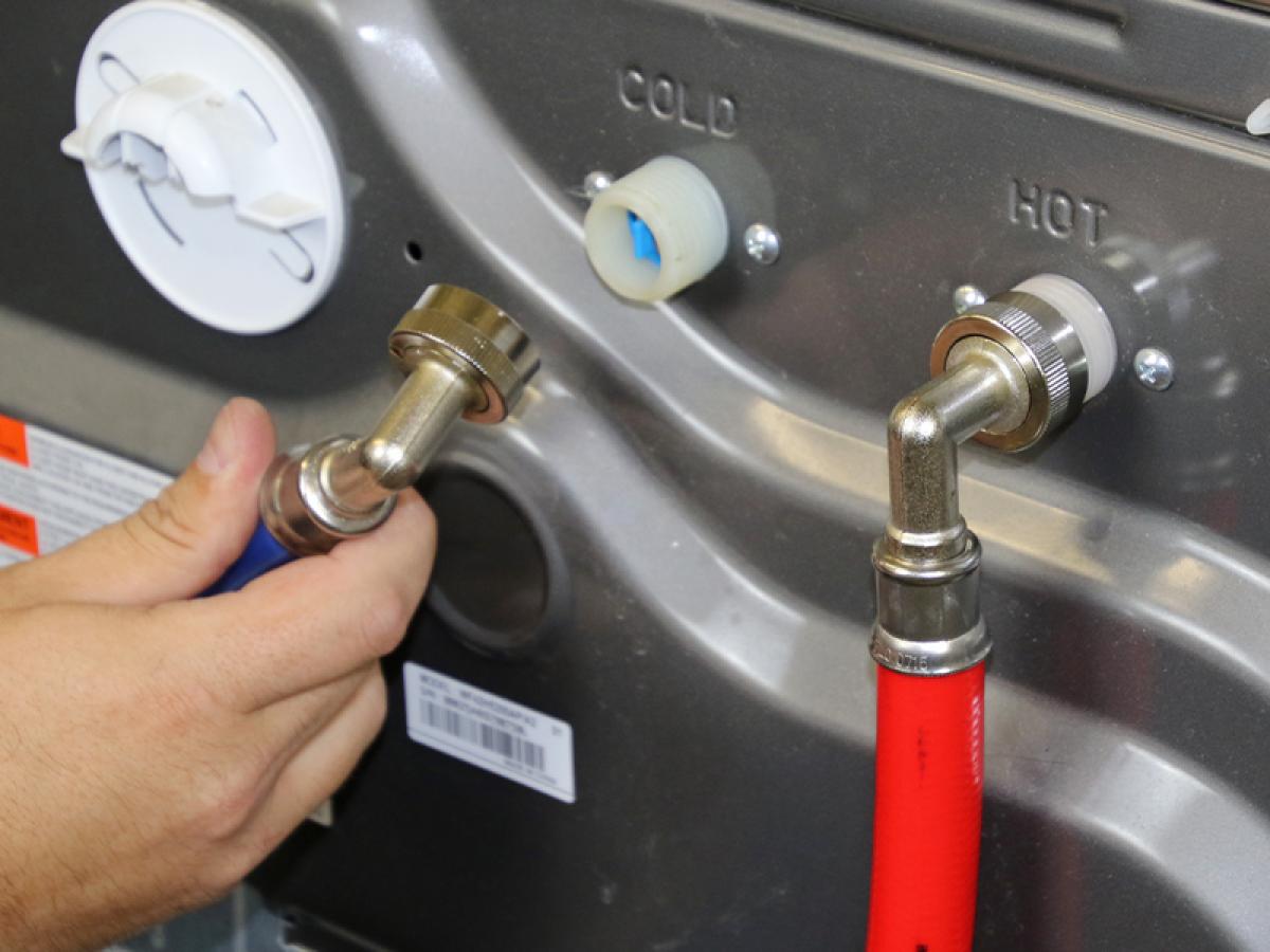 PVC-Wrapped Braided Washing Machine Hoses With Elbows | Eastman